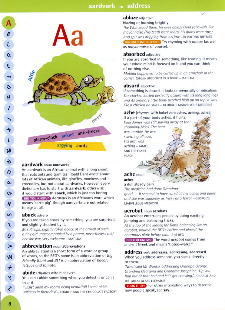 Le Gobblefunk de Roald DAHL, des livres pour enfants aux dictionnaires ...